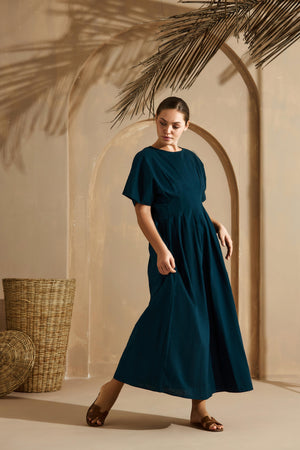 Bloomette Linen Dress